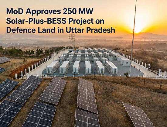 MoD Approves 250 MW Solar-Plus-BESS Project on Defence Land in Uttar ...